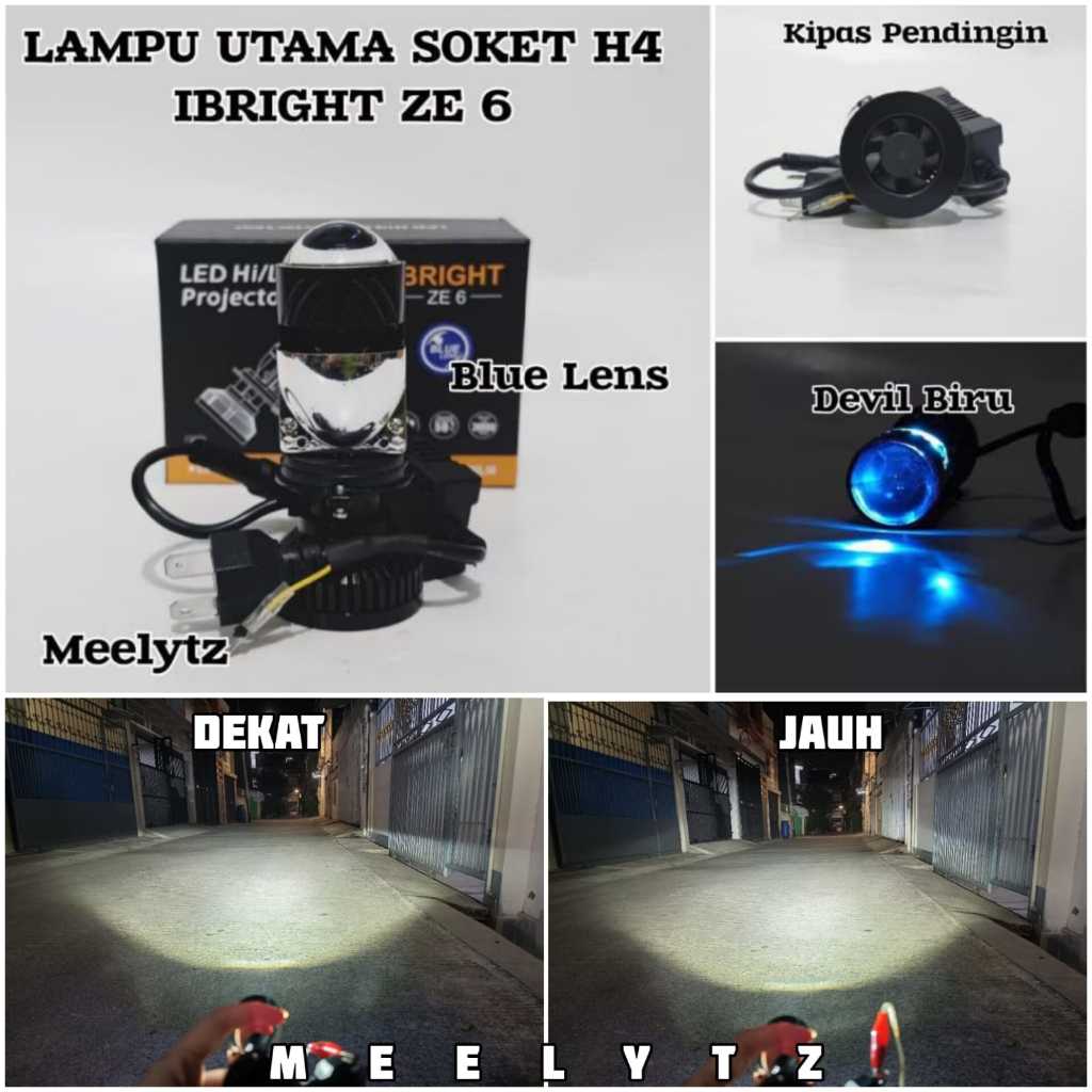Jual IBRIGHT ZE 6 - Lampu Utama Led Soket H4 | Shopee Indonesia