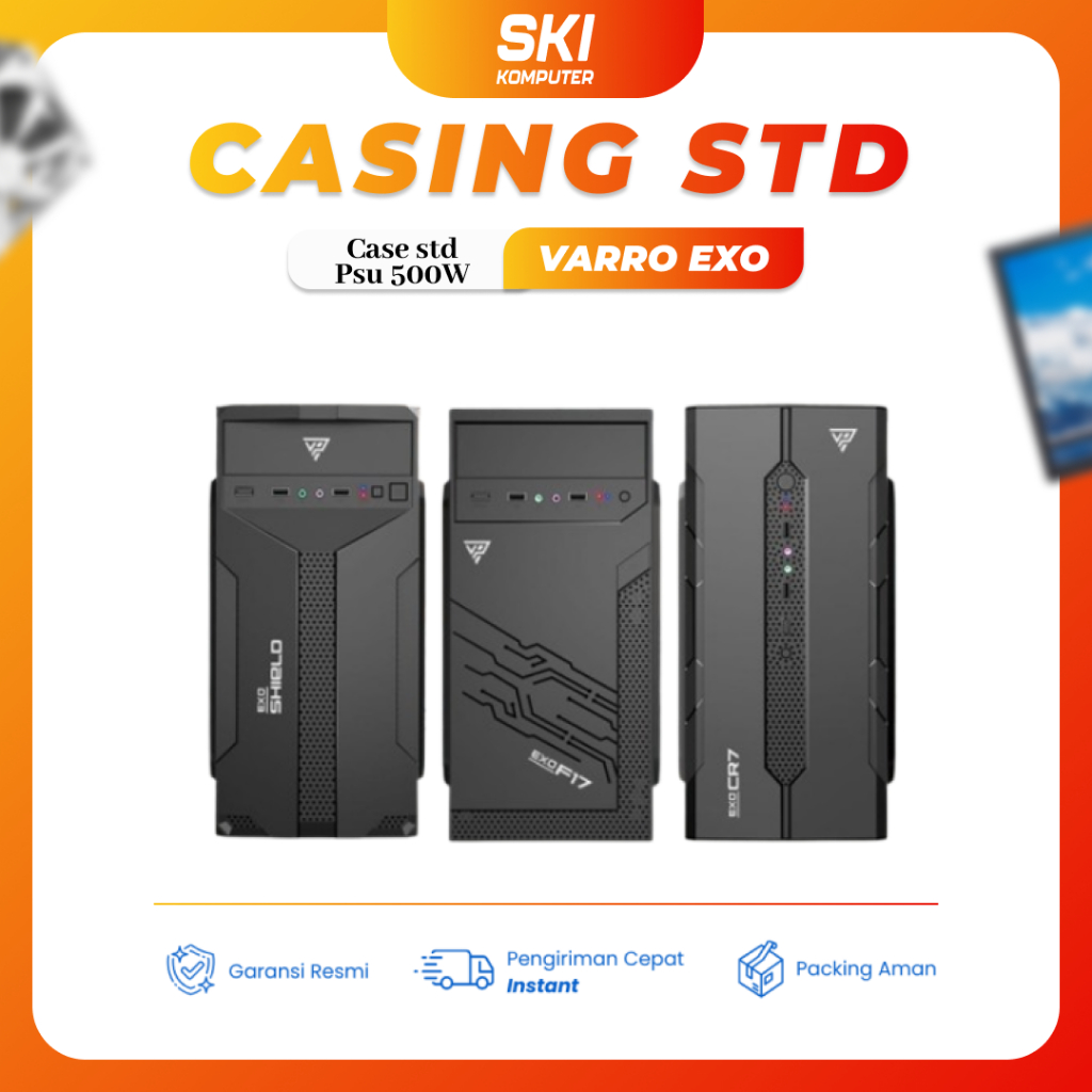 Jual Casing Pc Varro Prime Exo Shield Cr7 F17 Micro Atx Include Psu ...