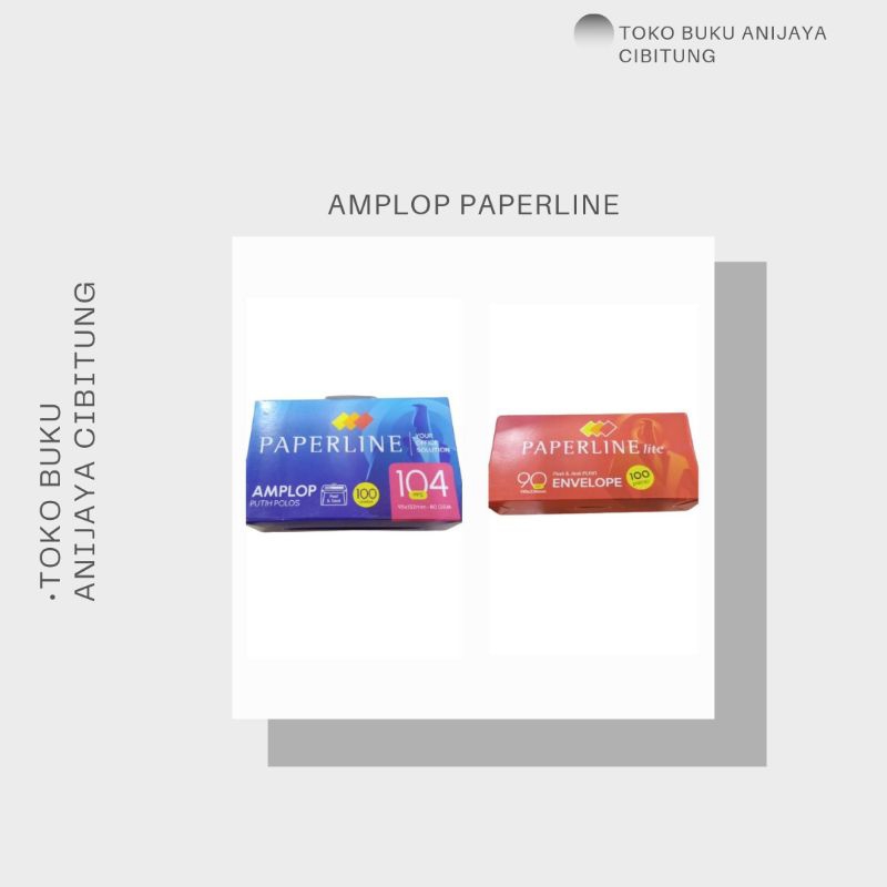 Jual AMPLOP PAPERLINE 104 PPS ISI 100 LEMBAR Kantor Kertas | Shopee ...