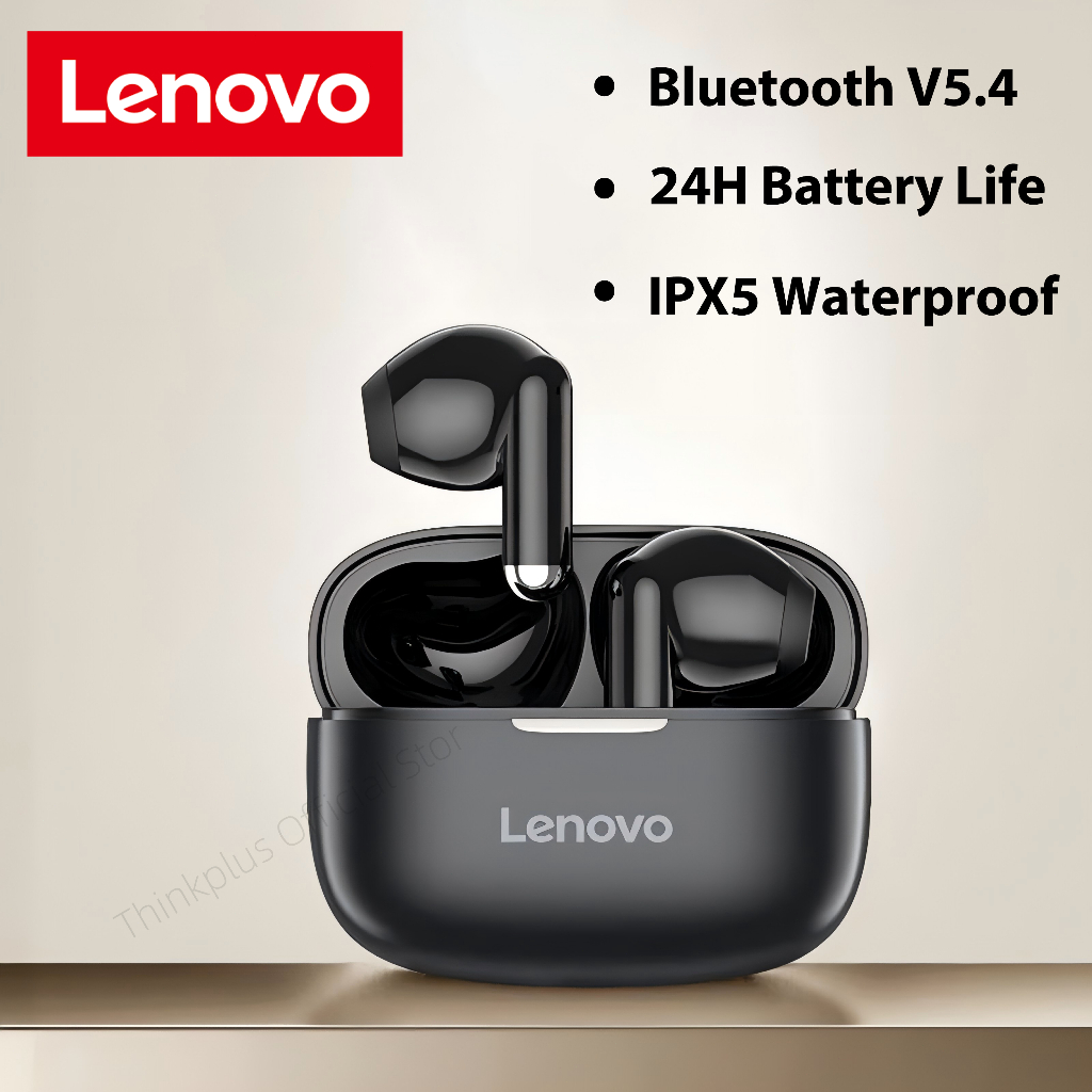 Jual Lenovo EA110 Wireless Bluetooth Headset V5.4 TWS Headset mini kompak dengan mikrofon ...