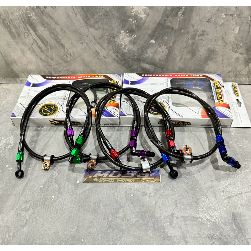 Jual Selang Rem SC Siam 90 cm Panjang 36 inch Fitting 90 derajat ...