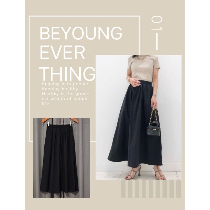 Jual Rok Uniqlo model Flare | Shopee Indonesia