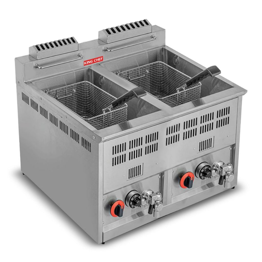 Jual MLP-72A (Down Payment) Gas Double Cylinder Double Screen Fryer ...