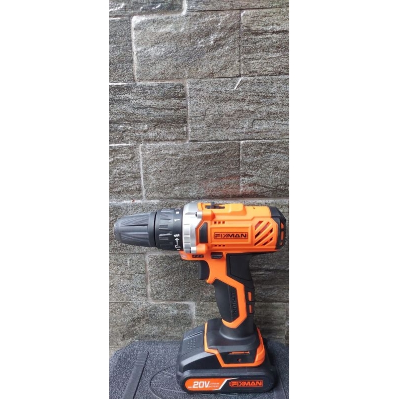 Jual Fixman Mesin Bor Tanpa Kabel R7002-2B Merah | Shopee Indonesia