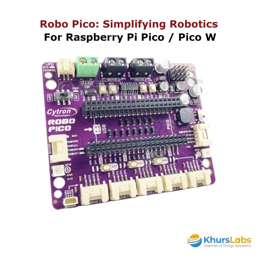 Jual Robo Pico Shield Membuat Robot Dengan Raspberry Pi Pico / W | Shopee Indonesia
