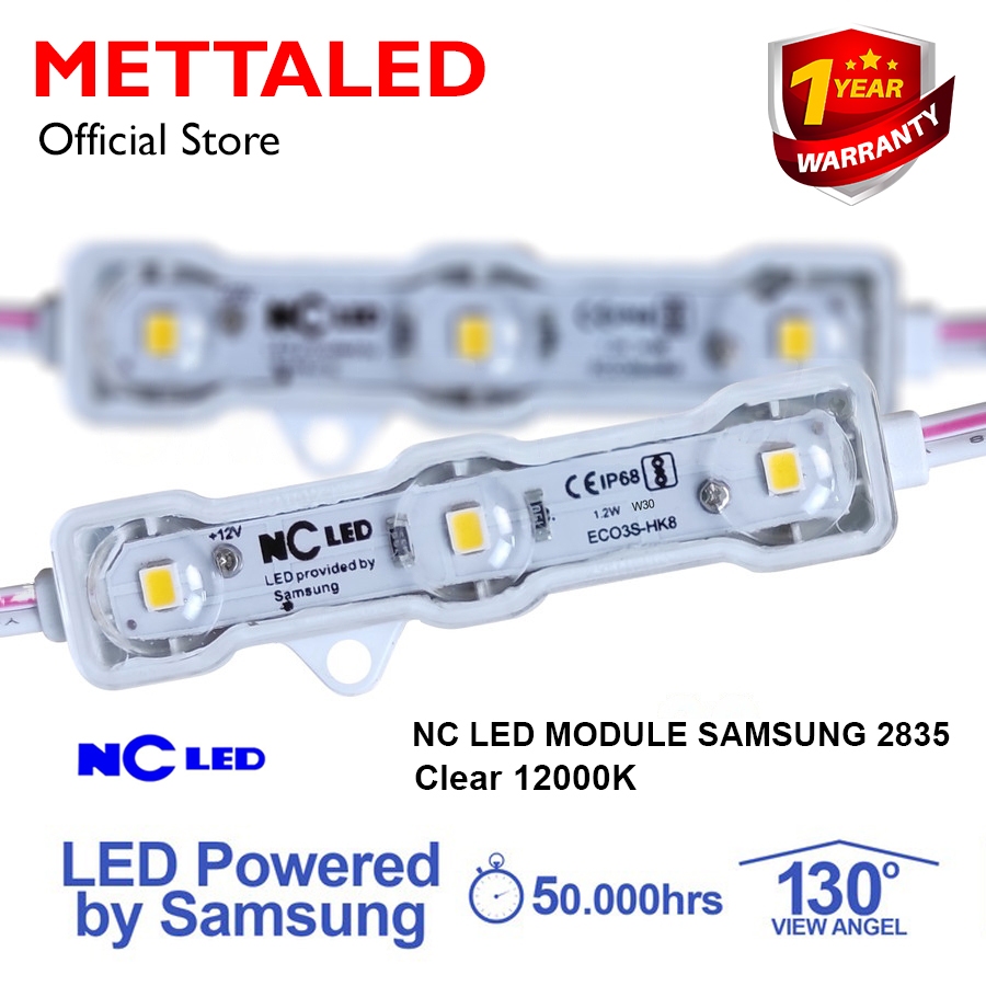Jual LAMPU MODULE LED 3 MATA NC LED SAMSUNG 2835 WHITE 1.2W MADE IN ...
