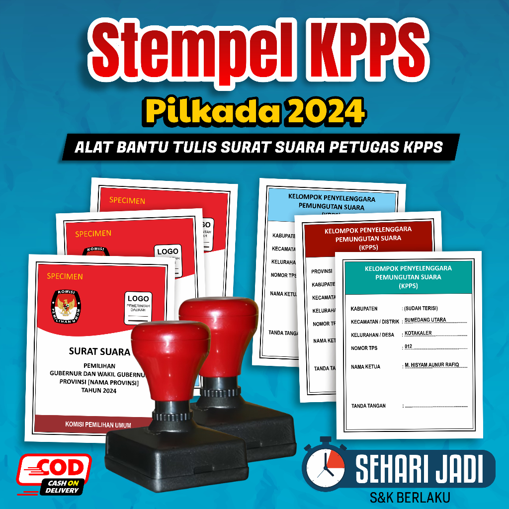 Jual Stempel KPPS Alat Bantu Tulis Surat Suara | Shopee Indonesia