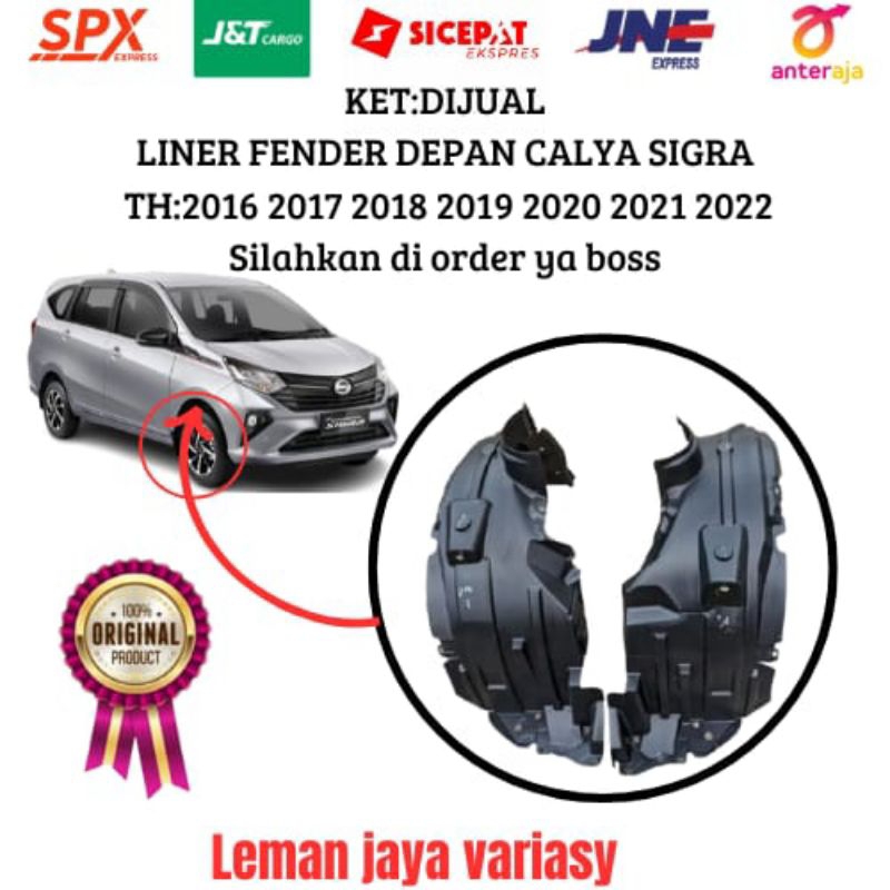 Jual LINER FENDER SPATBOAR KOLONG BAN DEPAN MOBIL CALYA SIGRA TH:2016 ...