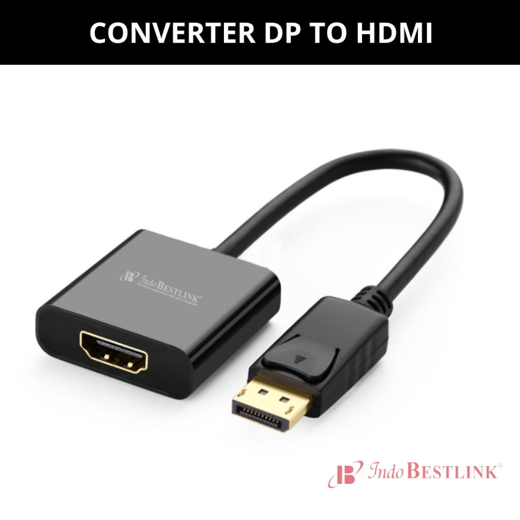 Jual Display Port Male to HDMI Female Converter / Converter DP to HDMI ...