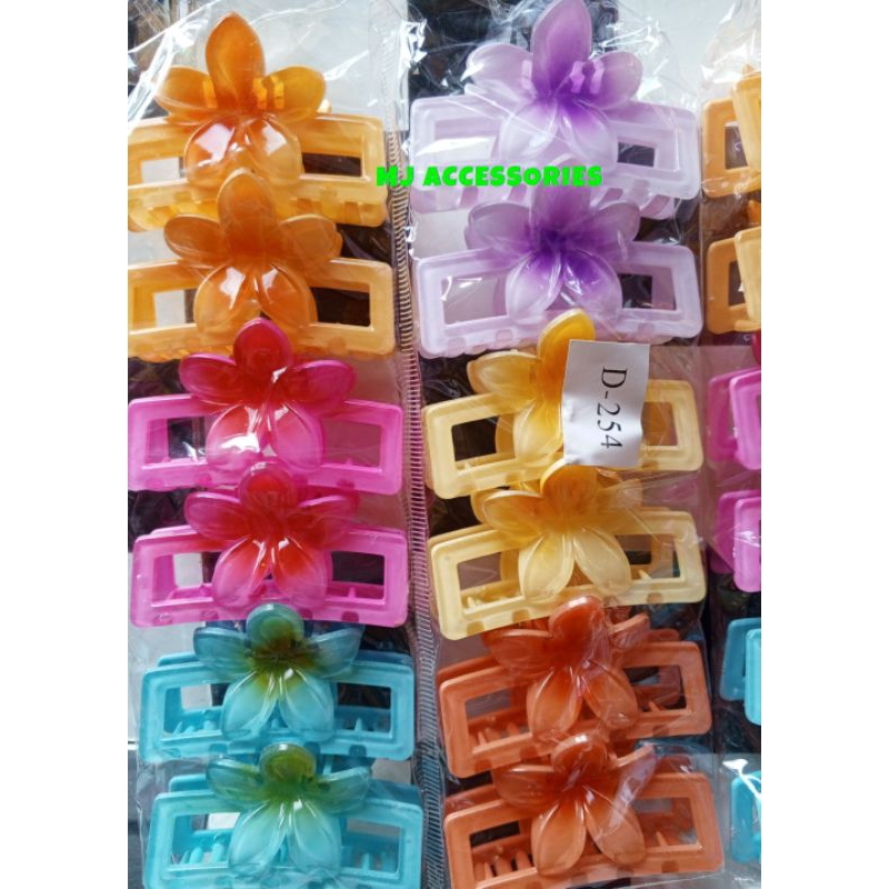 Jual (ISI 12PCS) JEPITAN RAMBUT IMPORT MODEL BUNGA KAMBOJA KOTAK WARNA ...