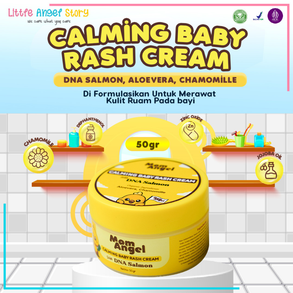 Jual Calming Baby Rash Cream With DNA Salmon , Jojoba Oil & Zinc Oxide ...