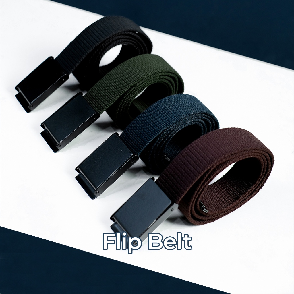 Jual Fatto A Mano Ikat Pinggang Pria Flip Belt Cowok Sabuk Gesper Laki ...