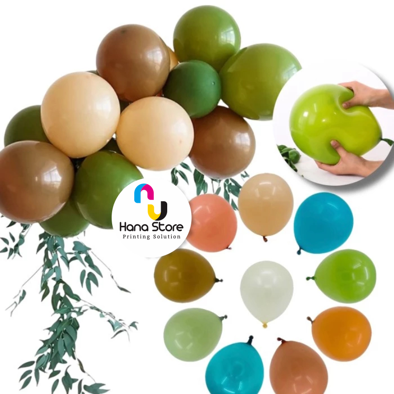 Jual Satuan Balon Latex Retro 12 inch Ecer / balon latex Doff retro ...