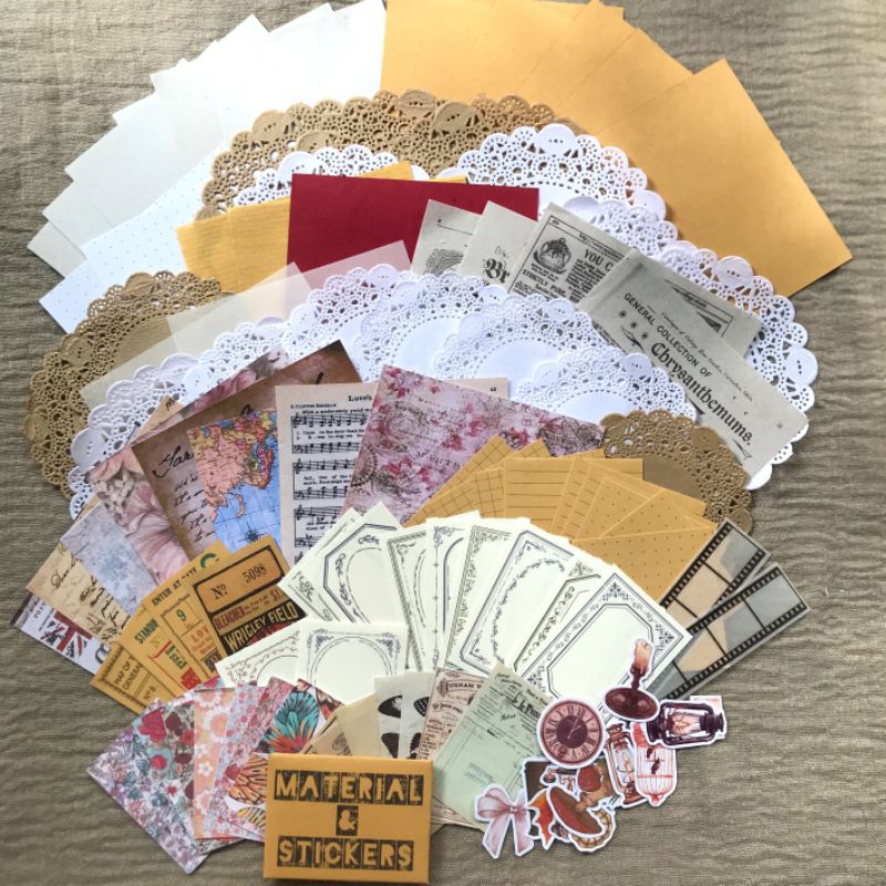 Jual 100+ pcs journaling kit, jurnal kit, jornal kit, perlengkapan ...