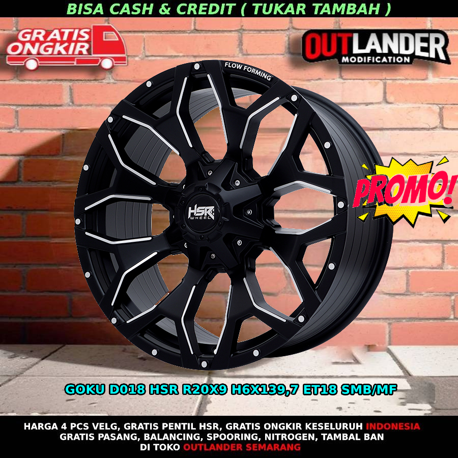 Jual Velg Mobil Ring 20 Hsr Goku R20 Untuk Mobil Ford Ranger Teranno Triton Pajero Fortuner Pcd ...