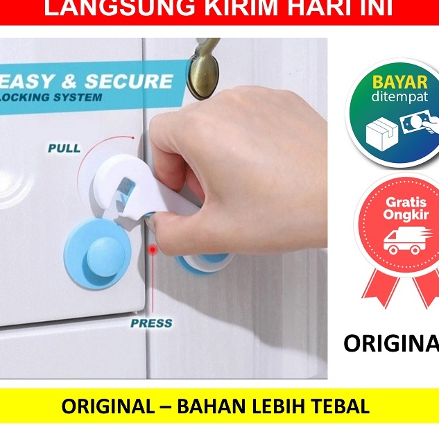 Jual PRODUCT HOT Safety Lock Baby Alat Kunci Pengait Pengaman Pintu ...