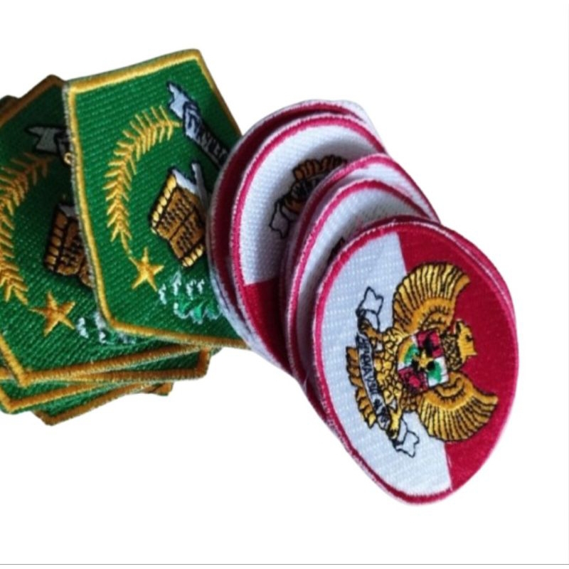 Jual Badge Emblem Kemenag/emblem kemenag Bordir/emblem garuda/emblem ...