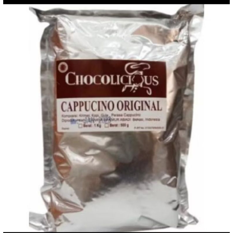 Jual ( COD) 1kg TERSEDIA BUBUK MINUMAN CHOCOLICIUC RASA CAPUCINO 1KG ...