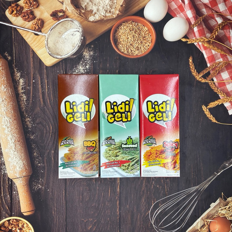 Jual LIDI GELI 50GR | BBQ | SEAWEED | SPICY | Shopee Indonesia