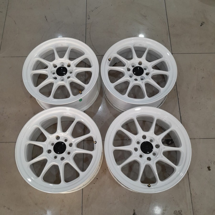 Jual Velg Mobil Bekas Murah DL HSR R16 Lebar 7 Hole 8X100/114,3 WHITE PNP Jazz Yaris Vios City ...