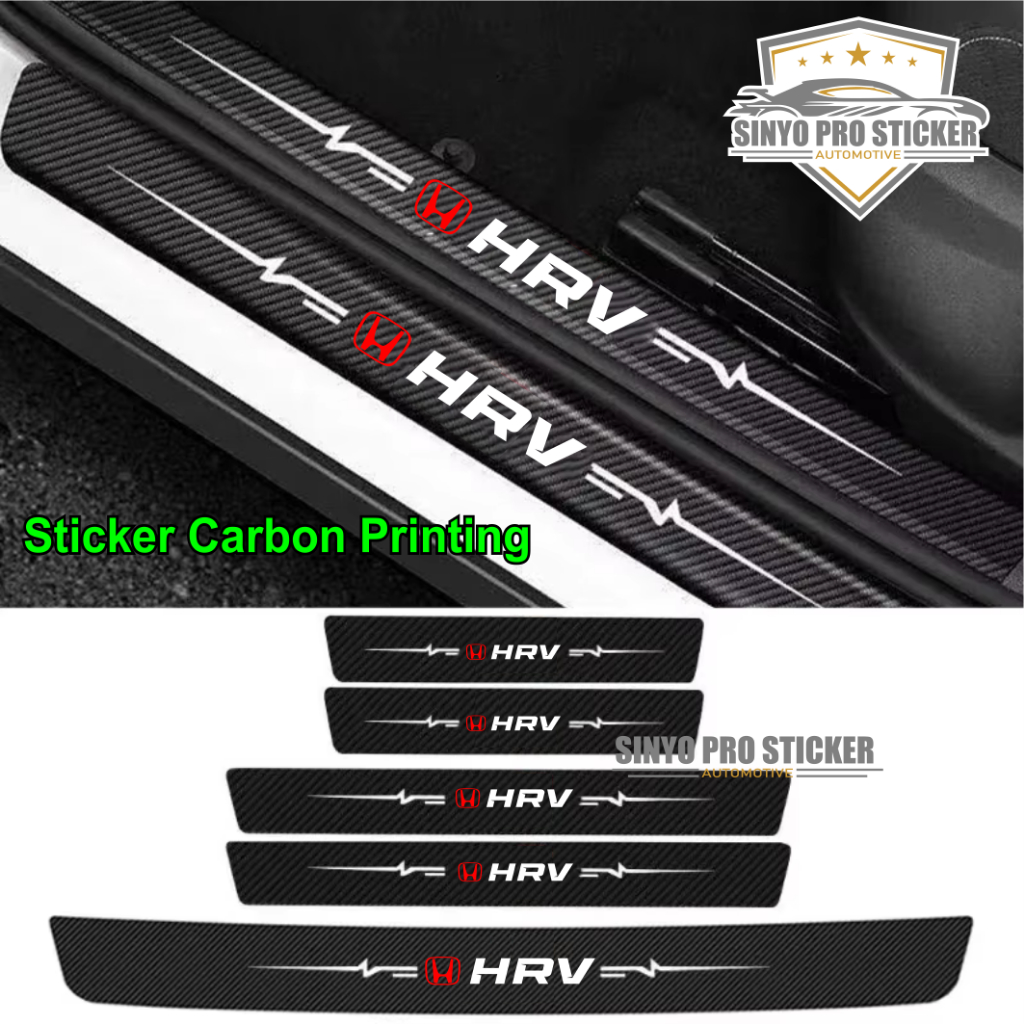 Jual HONDA HRV PRINTING Sticker Carbon Print stiker pelindung pijakan ...