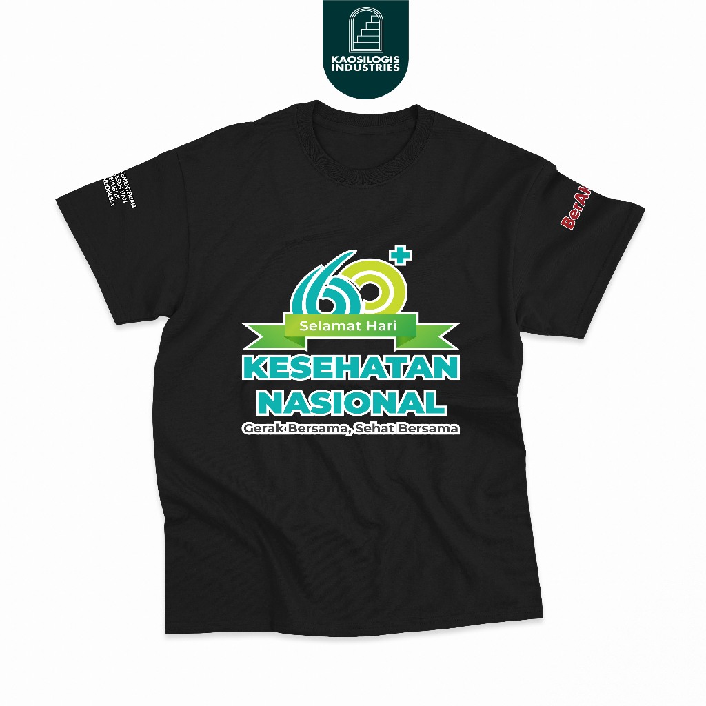 Jual Kaos HKN 60 Hari Kesehatan Nasional ke 60 Gerak Bersama Sehat ...