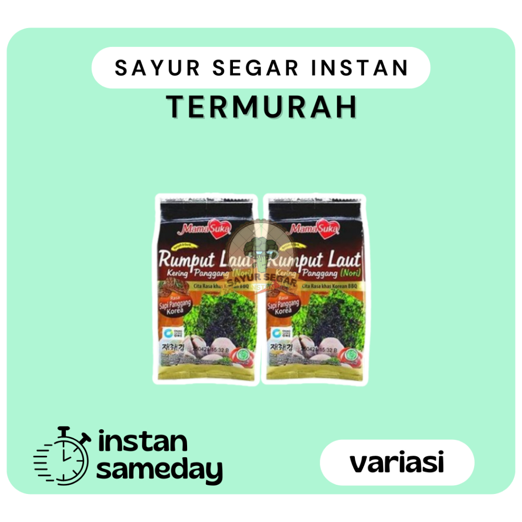 Jual Rumput Laut - MamaSuka - Original - Sayur Segar Instan | Shopee ...