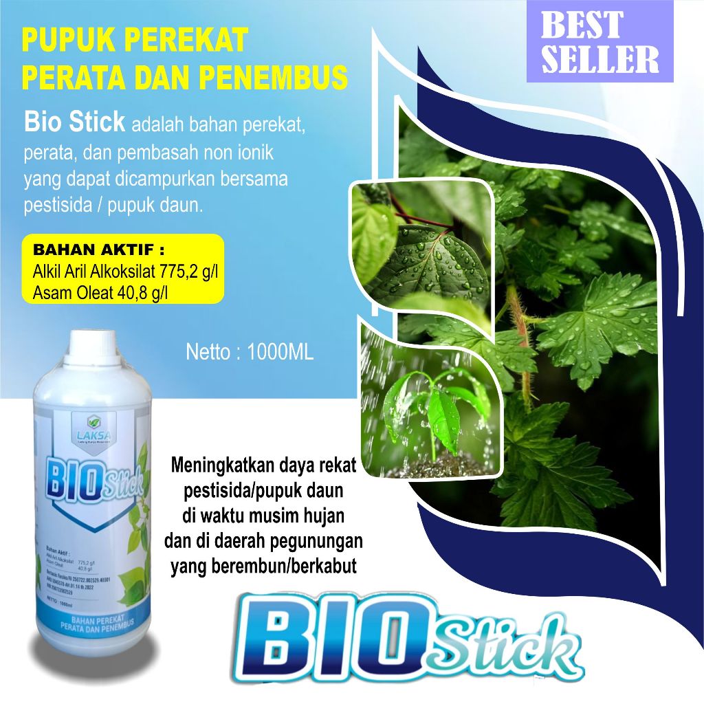 Jual PUPUK PEREKAT, PERATA, PENEMBUS BIO STICK KEMASAN 1 LITER | Shopee ...
