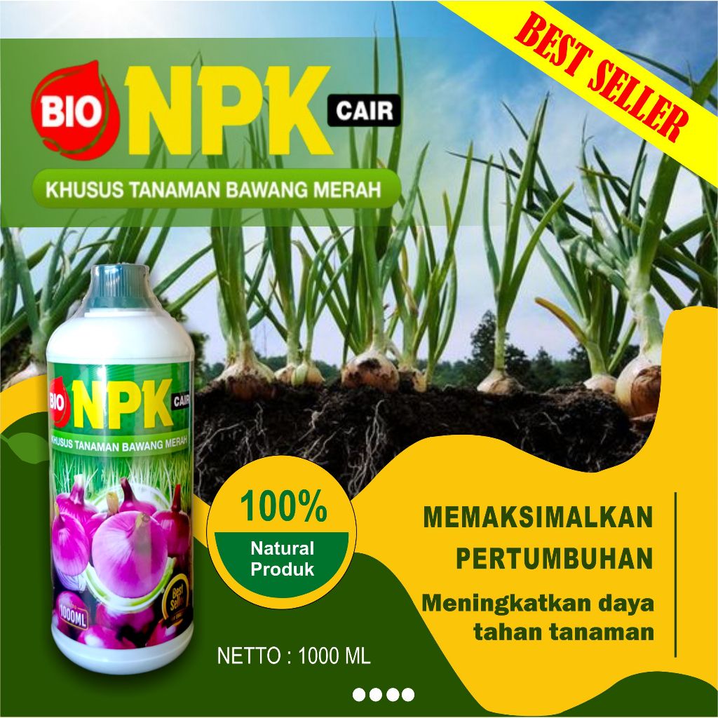 Jual PUPUK NPK KHUSUS TANAMAN BAWANG MERAH PUPUK DAUN KEMASAN 1LITER | Shopee Indonesia