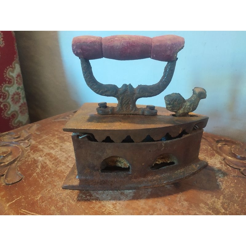 Jual setrika arang setrika jago jadul original bahan besi | Shopee ...