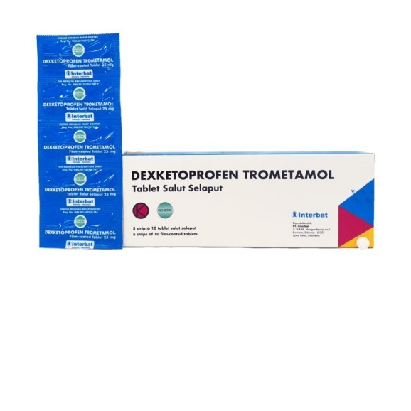 Jual DEXKETOPROFEN 25 MG 1 BOX 50 TABLET INTERBAT | Shopee Indonesia