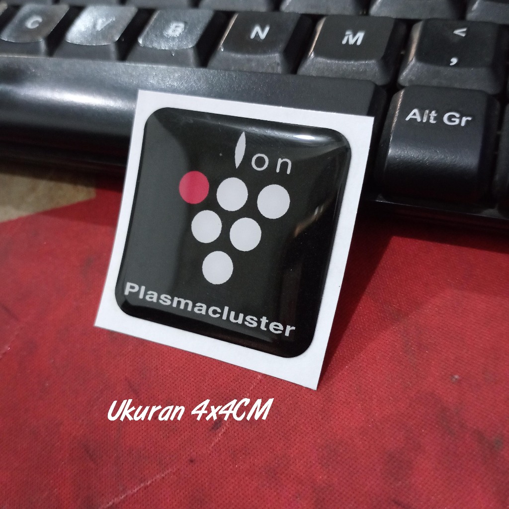Jual Sticker Timbul Resin ion Plasmacluster Stiker Lycal Lentur 3D Logo ...