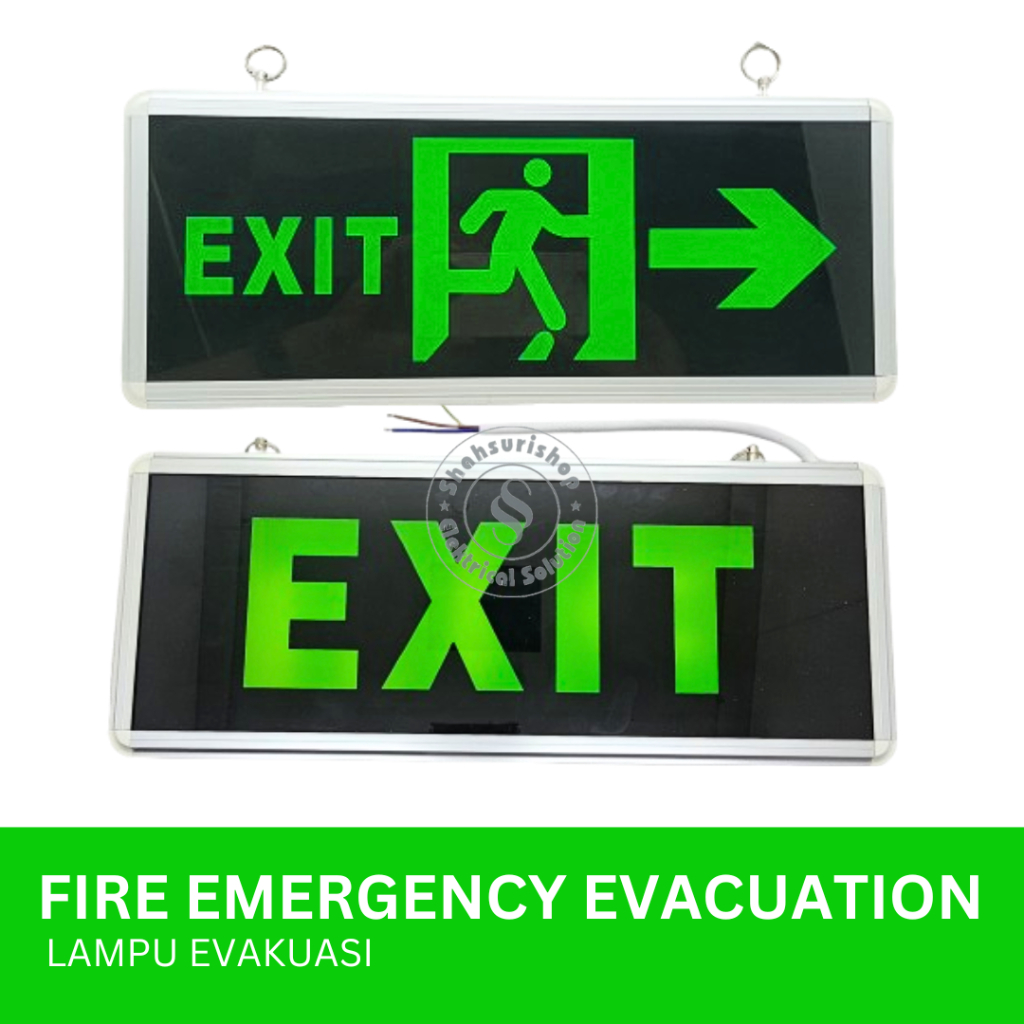 Jual HINOLUX LAMPU EVAKUASI EXIT RUN FIRE EMERGENCY EVACUATION SIGN ...