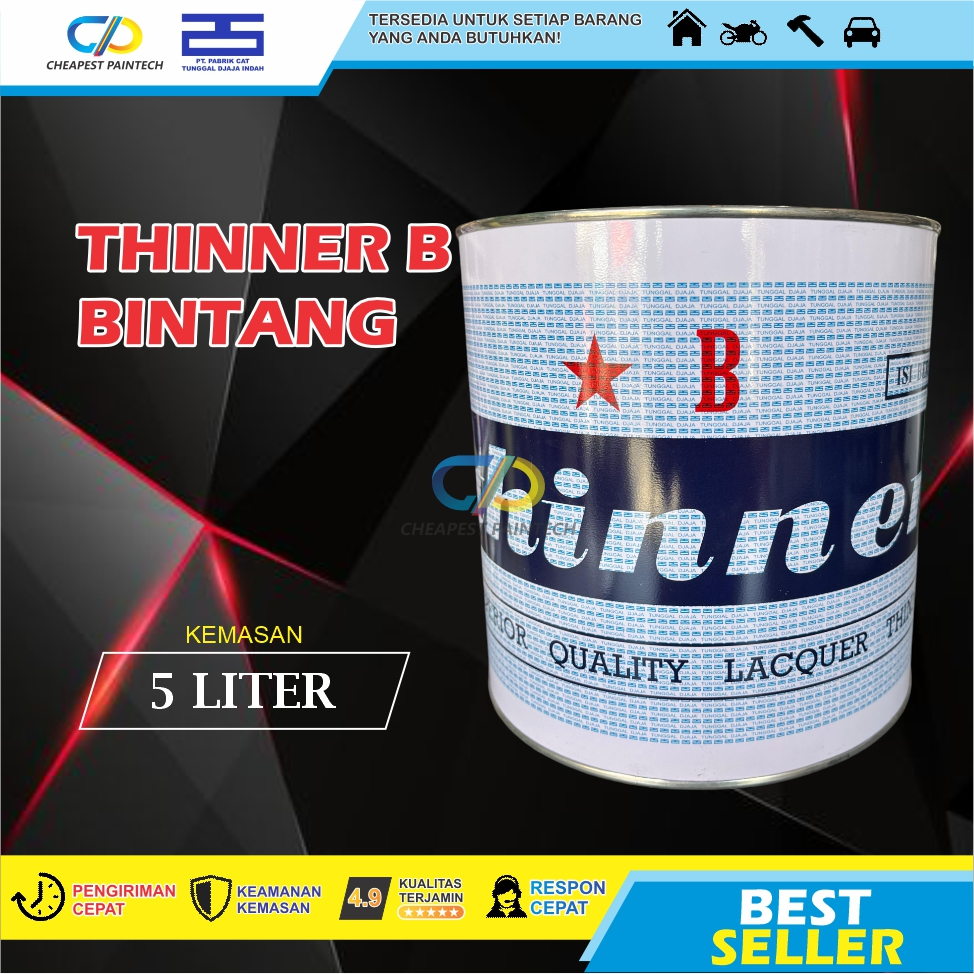Jual THINER A (A BIASA) BINTANG TUNGGAL JAYA 5L / 5 LITER | Shopee ...