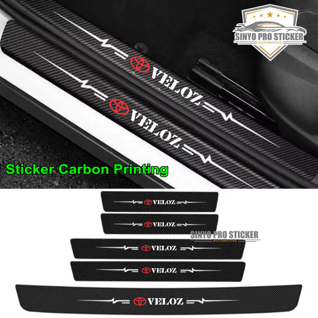Jual PRINT Toyota Veloz Sticker Carbon model print stiker pelindung ...