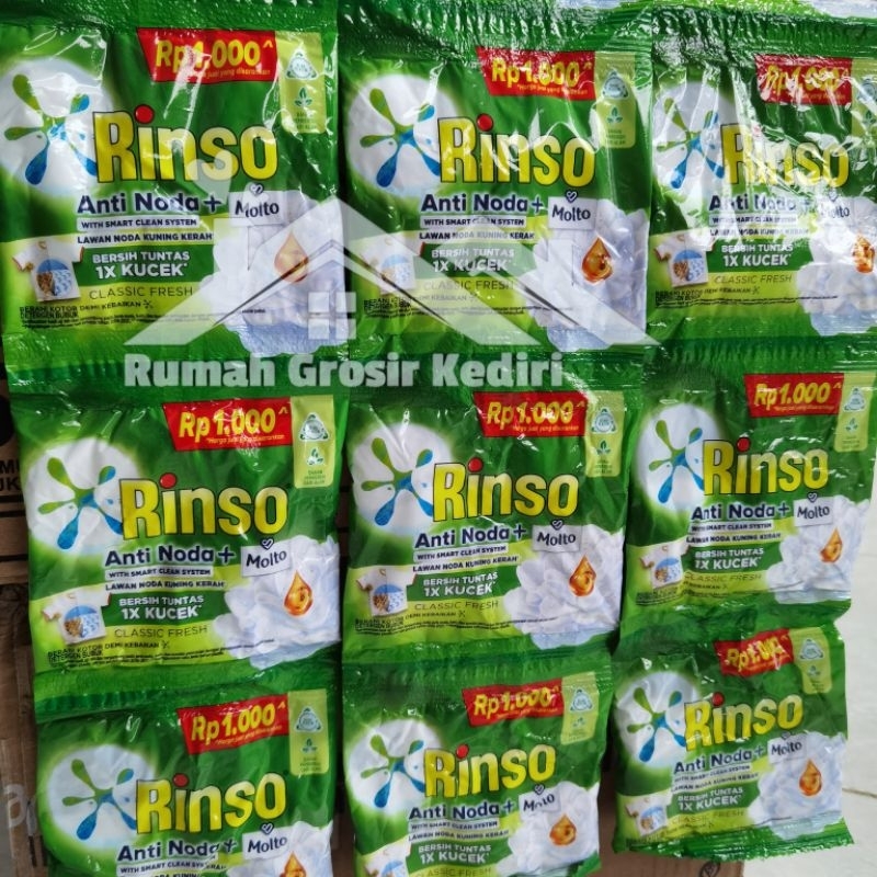 Jual [PAKET 6 RENCENG/36 PCS] Rinso Pk Kemasan 1000an Rinso 40gr ...