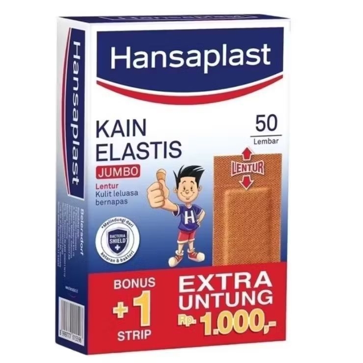 Jual Hansaplast JUMBO Isi 50 Plaster/ Plester Luka dengan Bakteri ...