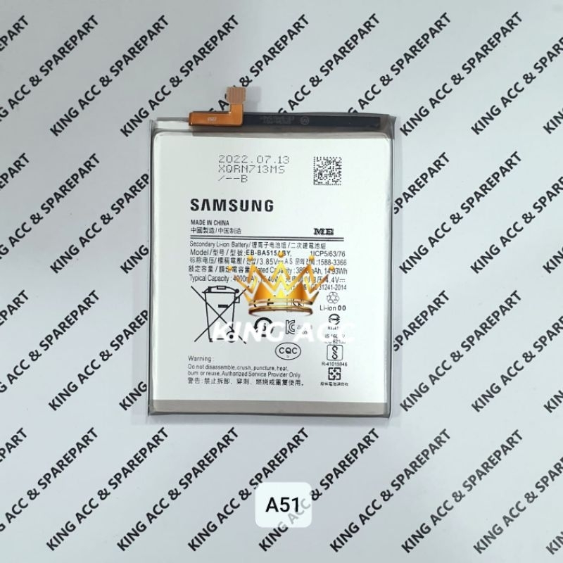 Jual BATERAI BATRE BATTERY SAMSUNG GALAXY A51 ORIGINAL | Shopee Indonesia