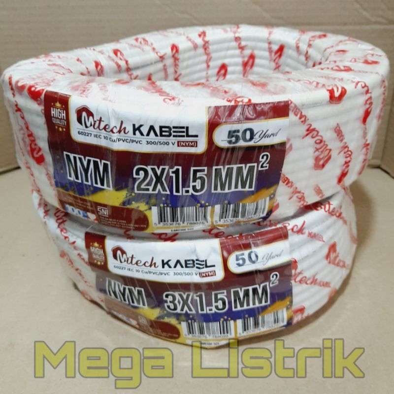 Jual Kabel permeter 2x1,5 SNI / 3x1,5 SNI kabel listrik kawat tembaga ...