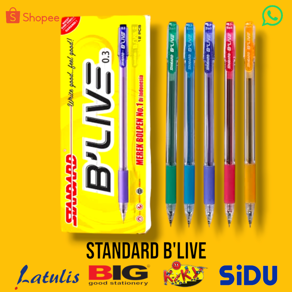 Jual PULPEN STANDARD BLIVE / PEN STANDARD B'LIVE (1 PAK) | Shopee Indonesia
