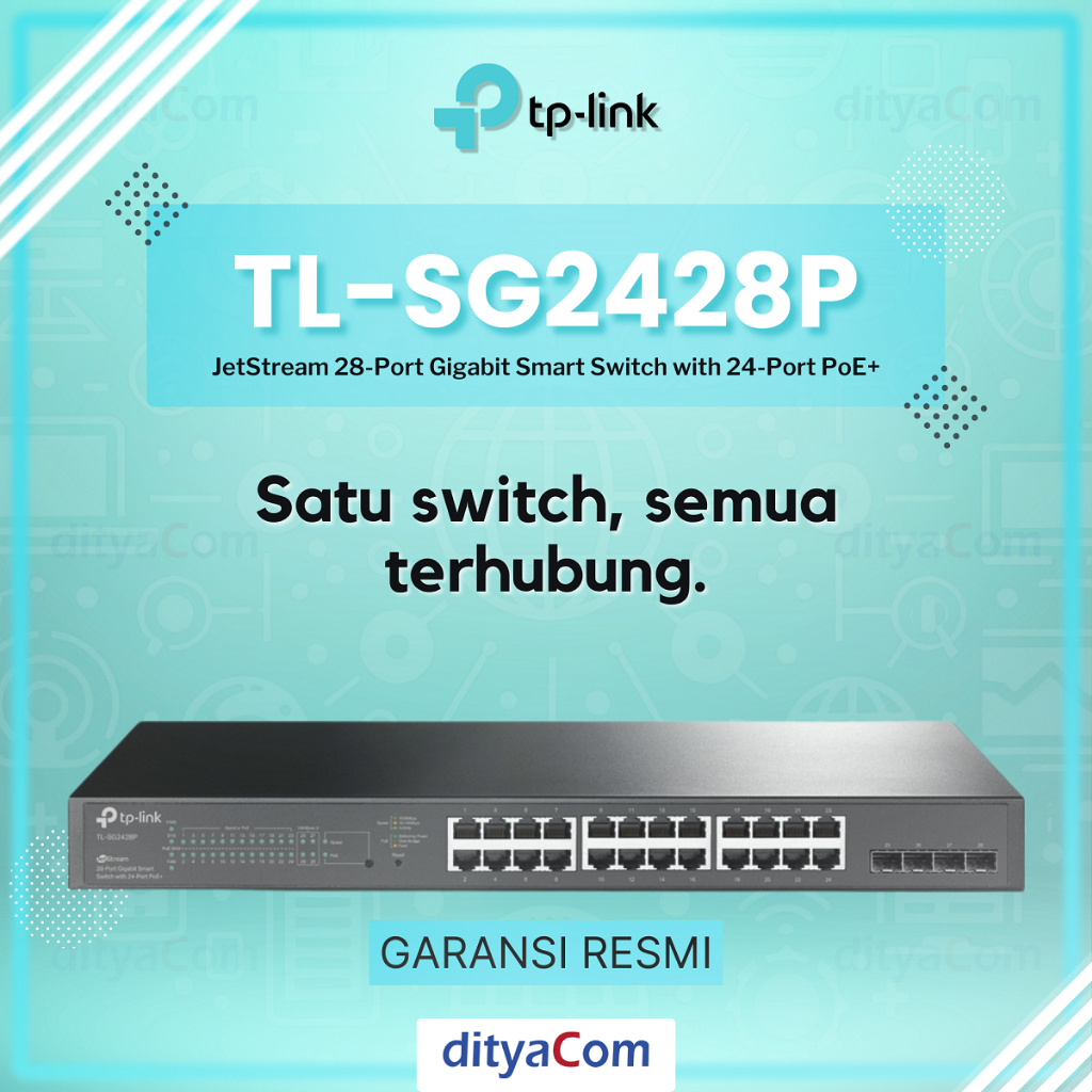 Jual TP-LINK TL-SG2428P JETSTREAM 28 PORT GIGABIT SMART SWITCH WITH 24 ...
