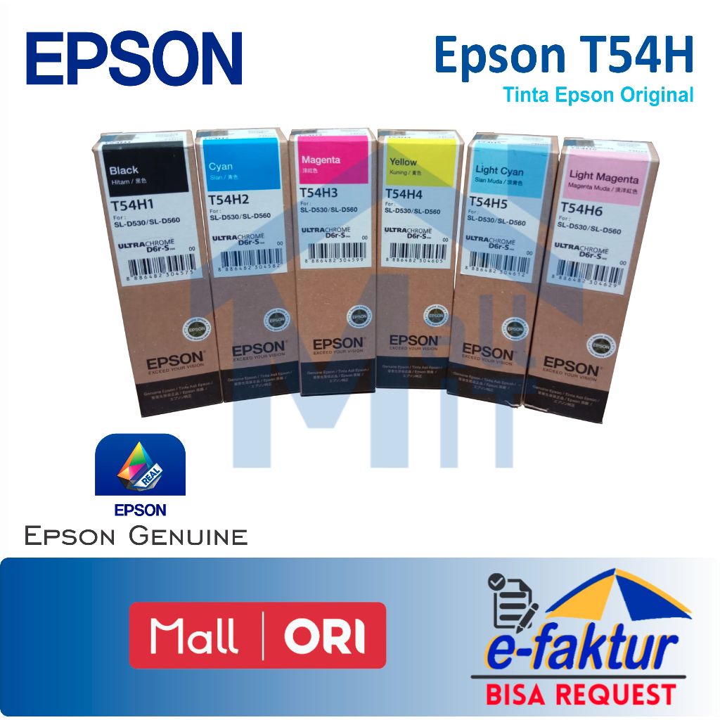 Jual MALLIT EPSON Tinta Epson T54H T-54H Surelab SL D530 SL-D530 Ink ...