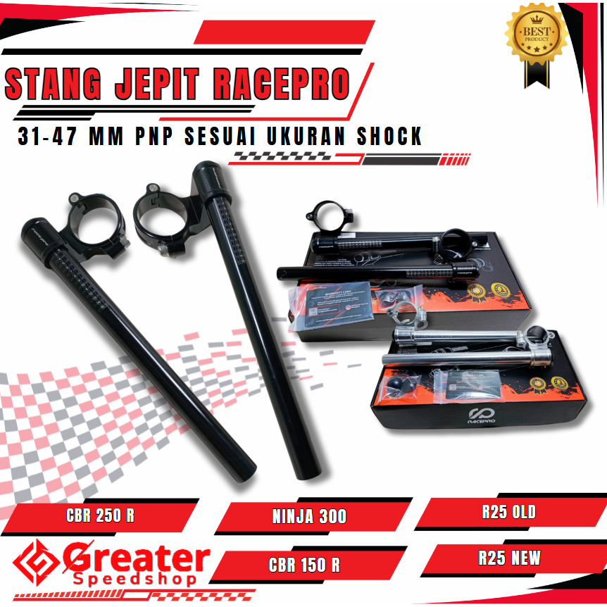 Jual Stang Jepit Clip On Racepro 37-45 mm Drag DKT TZ Honda CBR 250RR ...