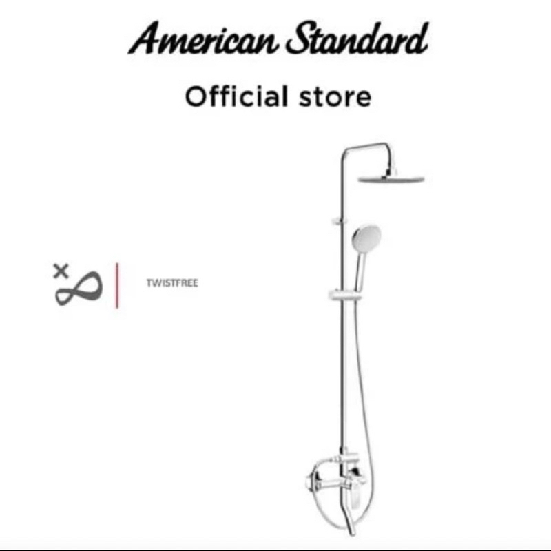 Jual KRAN SHOWER SET TIANG AMERICAN STANDARD NEO MODERN RAINSHOWER ...