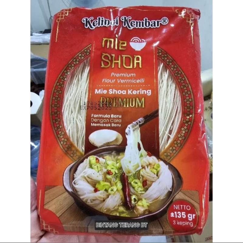 Jual Mie Shoa Kering Premium Kelinci Kembar 135 gr / Mie Soa Dua ...