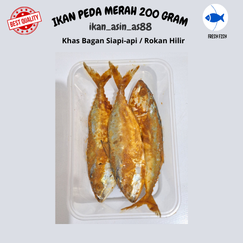 Jual IKAN ASIN PEDA MERAH/IKAN PEDA MERAH/PEDA MERAH 200 GRAM | Shopee ...