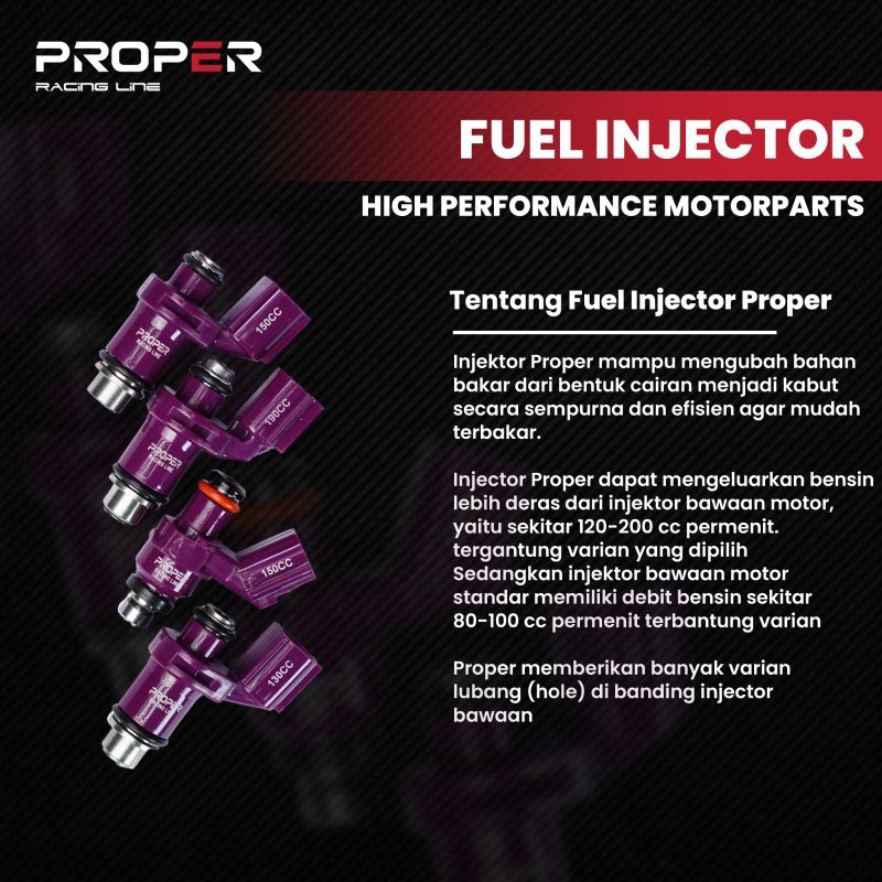 Jual INJECTOR PROPER ALL HONDA VARIO 125/VARIO 150/BEAT ESP F1/PCX 150 BEAT DELUXE/SONIC 6H ...