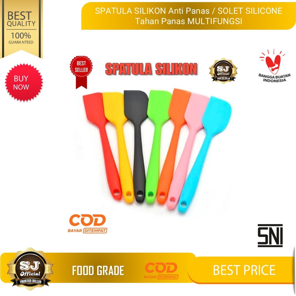 Jual SPATULA SILIKON Anti Panas / SOLET SILICONE Tahan Panas ...