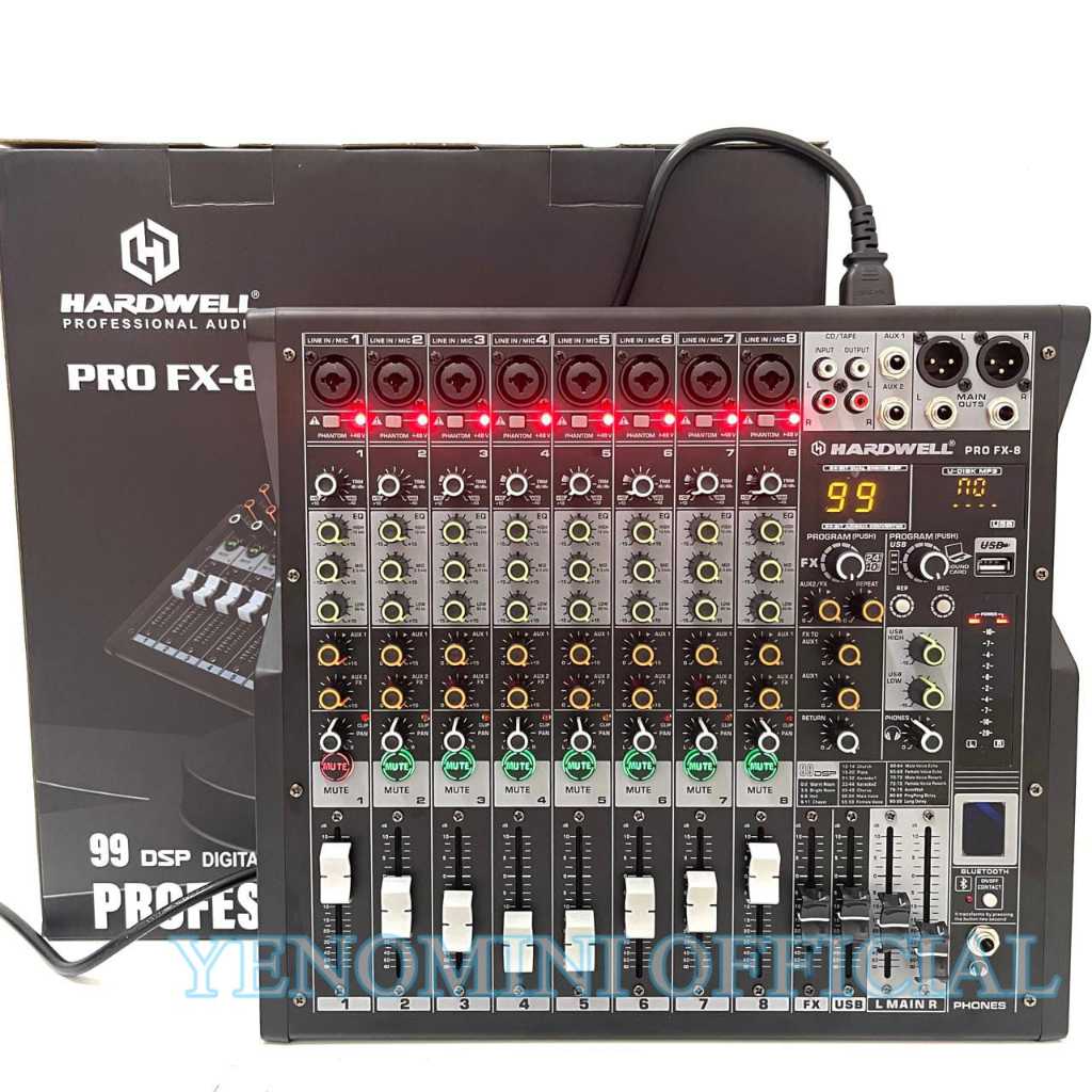 Jual Mixer Audio Hardwell Pro FX-8 8channel Original Mixer Hardwell Pro ...