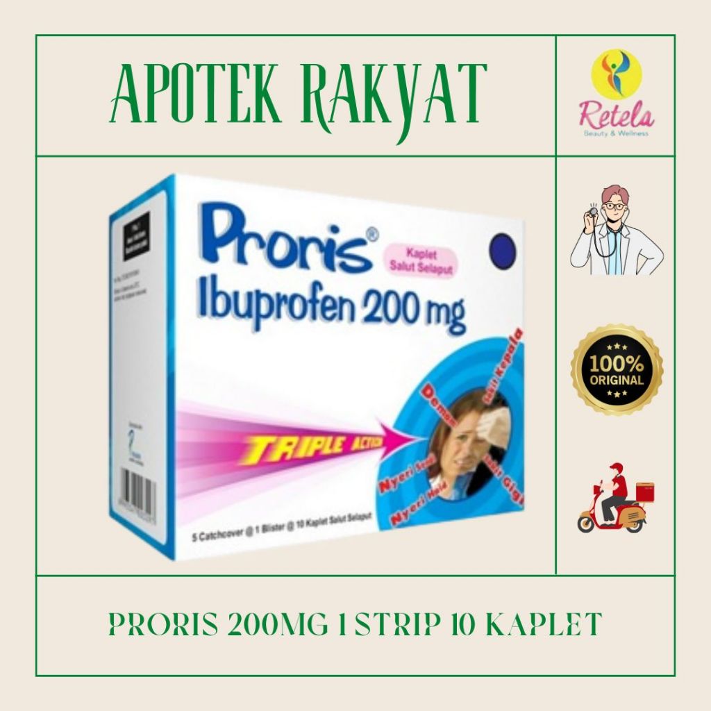 Jual PRORIS 200MG 1 STRIP 10 KAPLET | Shopee Indonesia